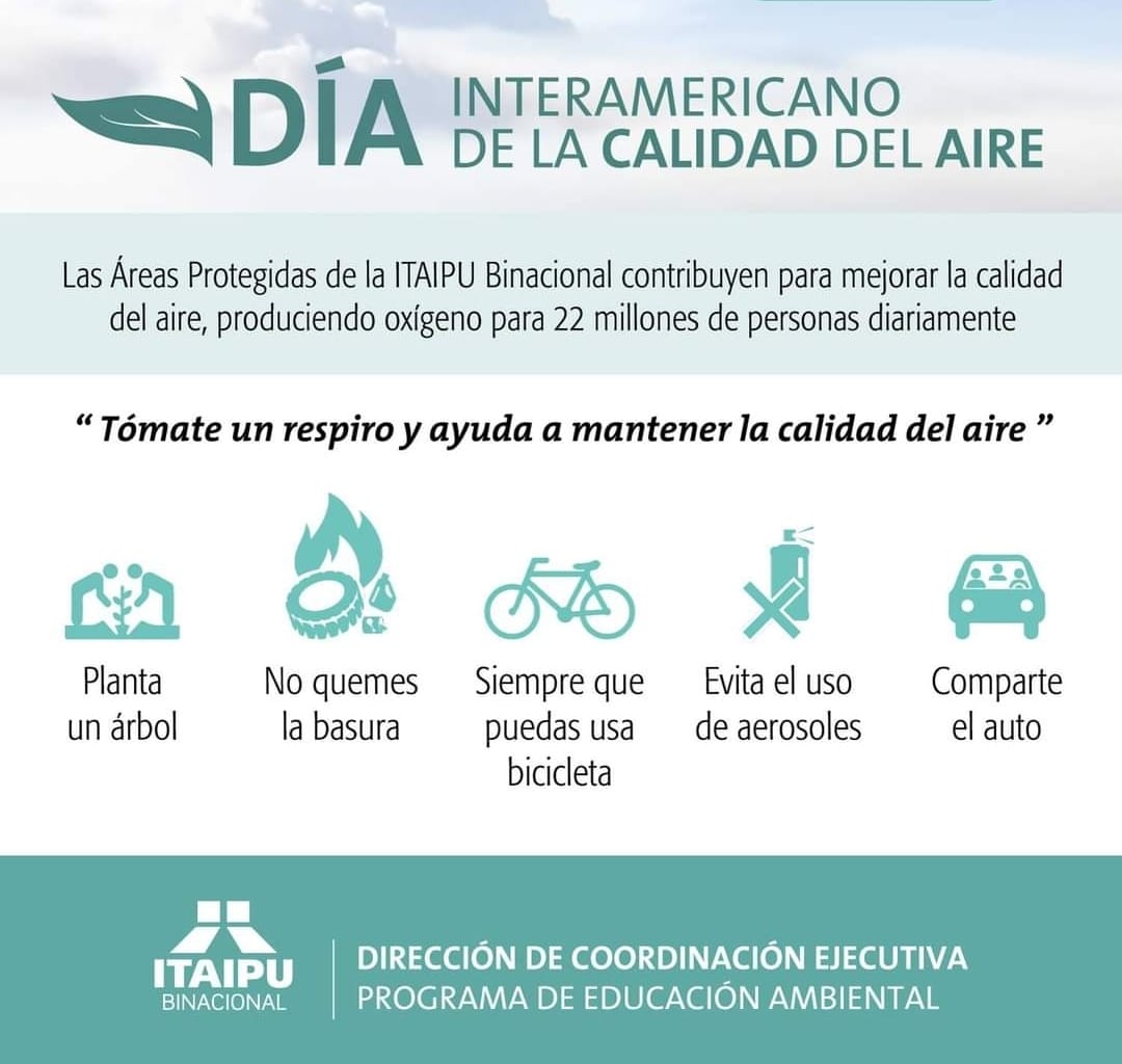 Itaipu Conmemora El Día De La Calidad Del Aire Y Promueve Acciones Para